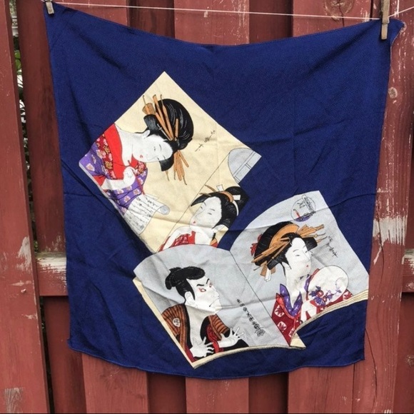 Guiding Line | Accessories | Vintage Japanese Scarf | Poshmark
